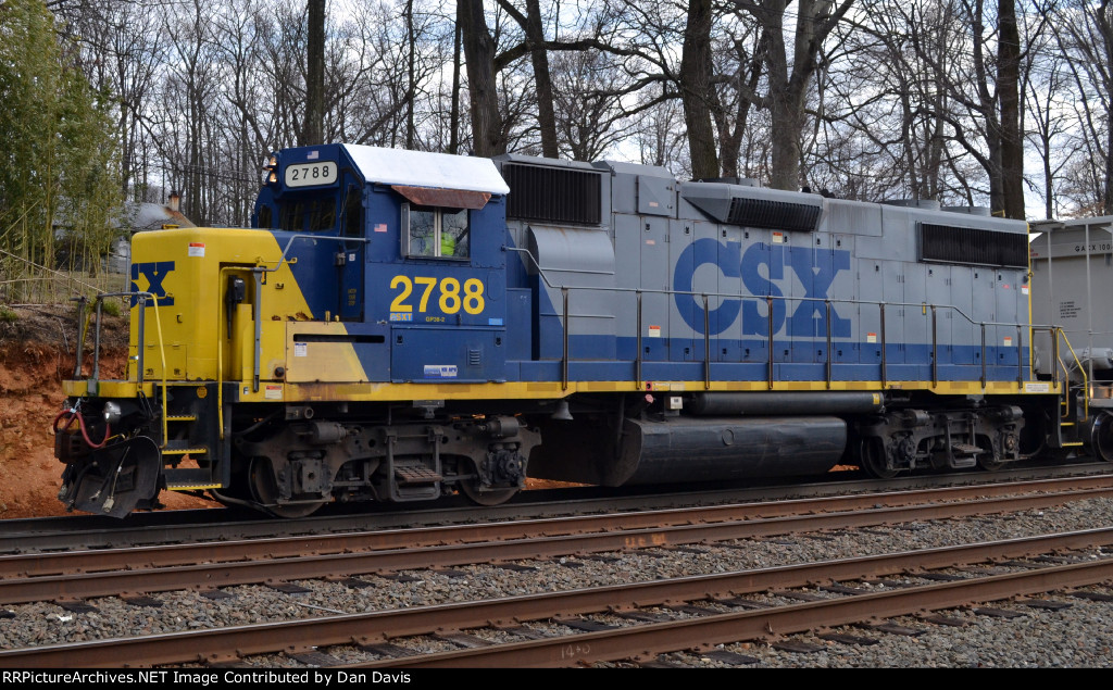 CSX GP38-2 2788 on the rear of C770-15